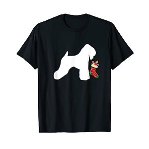 Wheaten Terrier Christmas Stocking Stuffer Dog T-Shirt