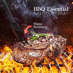 Nylon Fork Made of Heat Resistant Nylon with Plastic Handle with Hole Ideal for use with Non-Stick Pots and Pans (Pack Of 2) - By Ram Pro