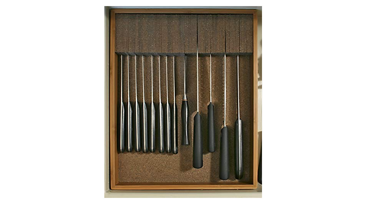 Deluxe KNIFEdock In-Drawer Knife Storage - Space-Saving & Safe