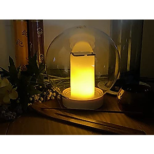 SUNTOUCH TREASURES - Solar Floating Pool Light, Solar Flame Light, Outdoor Waterproof Glowing Orb for Pool, Spa, Garden, Bedroom Night Decoration 1 Piece.