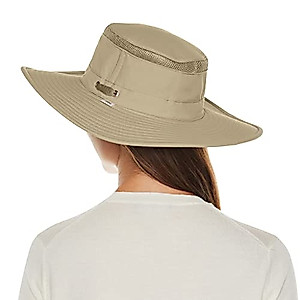 Tilley Mens Womens LTM2 Broad Brim Sun Protection Guaranteed for Life Lightweight Hat Khaki