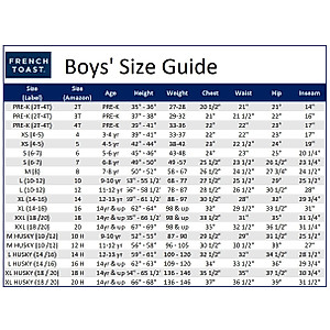 French Toast Big Pique Polo School Uniform Shirt with Long Sleeves for Boys and Girls, Navy, 8