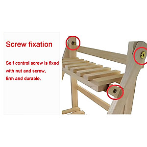 DERYTRADE Wooden Desk Organizer Foldable Double Wooden Layer Rack Desk Storage Shelf