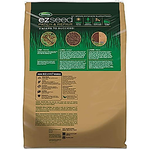 Scotts EZ Seed Patch and Repair Sun and Shade - 25 LB, Combination Mulch, Seed, and Fertilizer, Repairs Bare Spots, Includes Tackifier to Reduce Seed Wash-Away, Seeds up to 556 sq. ft.