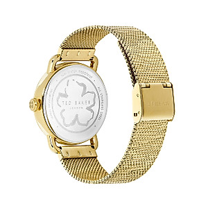 Ted Baker Women's Quartz Stainless Steel Strap, Gold, 18 Casual Watch (Model: BKPHRS2029I), Gold/Black