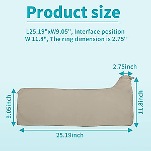 Table Saw Dust Collector Bag compatible with Bosch/Dewalt/Makita/Ryobi/Craftsman/Porter Cable/RIGID/Metabo/Kobalt/Skilsaw/Delta/ 10" Tablesaws with 2.5" Dust Port