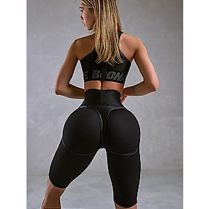 Bona Fide Premium Quality High Waist Biker Shorts for Women with Push Up - Womens Butt Lifting Shorts for Gym, Workout