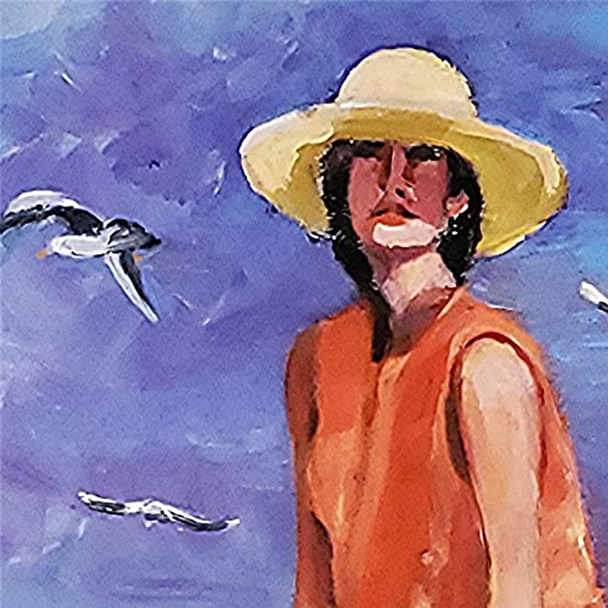 At the Ocean, Seashore by Internationally Renowned Painter Yary Dluhos