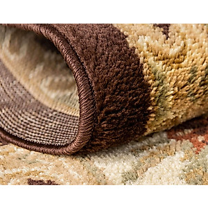 Unique Loom Versailles Collection Traditional Classic Floral Motif Area Rug (2' 2 x 3' 0 Rectangular, Brown/ Ivory)