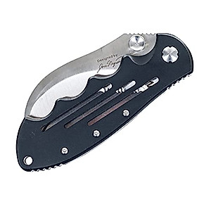 Whetstone Cutlery Hawk Bill Blade Stainless Steel Folding Knife, Black, 8. 75 inches