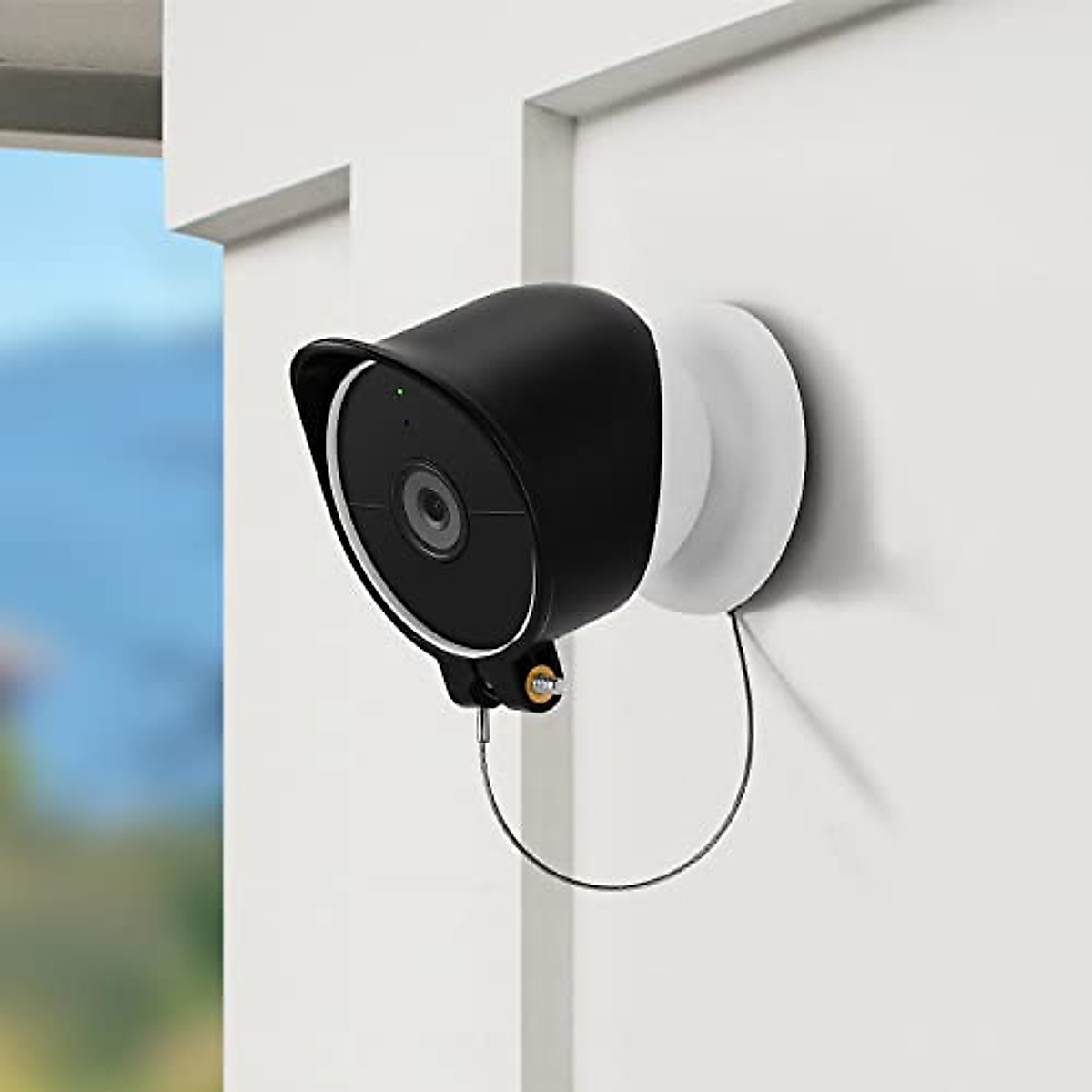 Ayotu Anti-Theft Mount for Google Nest Cam (Battery), Waterproof Barcket with Anti-Drop Cable Suitable for Outdoor Use, Black