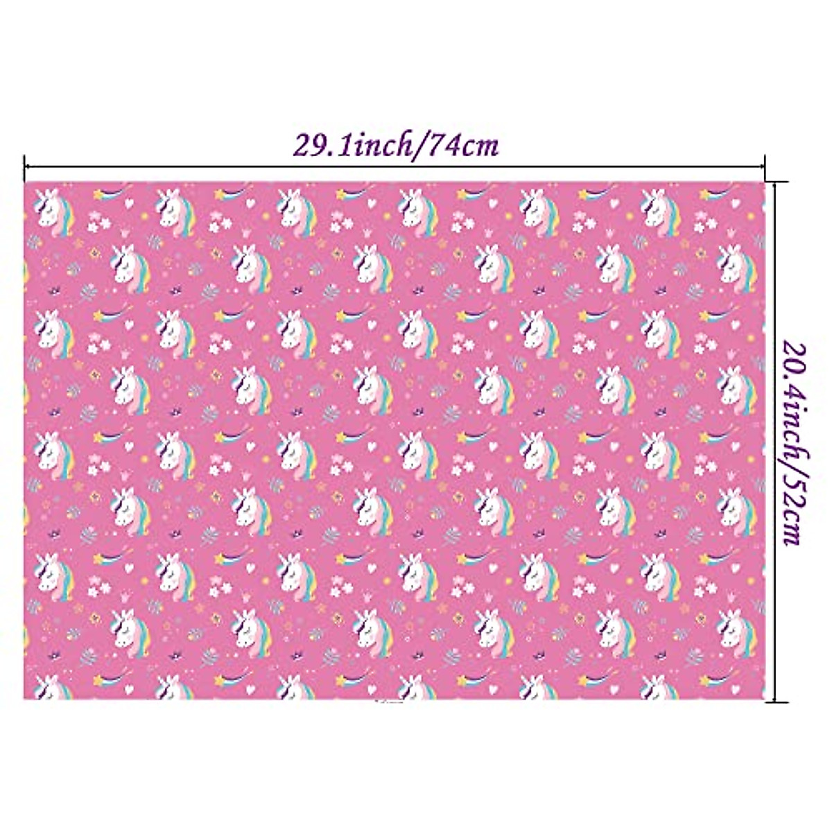 ZINTBIAL Birthday Wrapping Paper for Boys Girls Kids Baby Shower - Gift Wrapping Paper with Rainbow Dinosaur, Pink Unicorn, Blue Mermaid, Monster - 20 x 29 Inches per Sheet (8 Folded Sheets), Recyclable, Easy to Store, Not Rolled