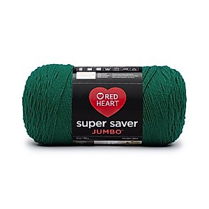 Red Heart Paddy Green Super Saver Jumbo Yarn, 1 Pack, 2232 Foot