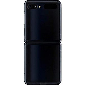 Samsung Galaxy Z FLIP SM-F700U1 Factory Unlocked (ATT, TMOBILE, VERIZON, Sprint) - (Mirror Black) (Renewed)