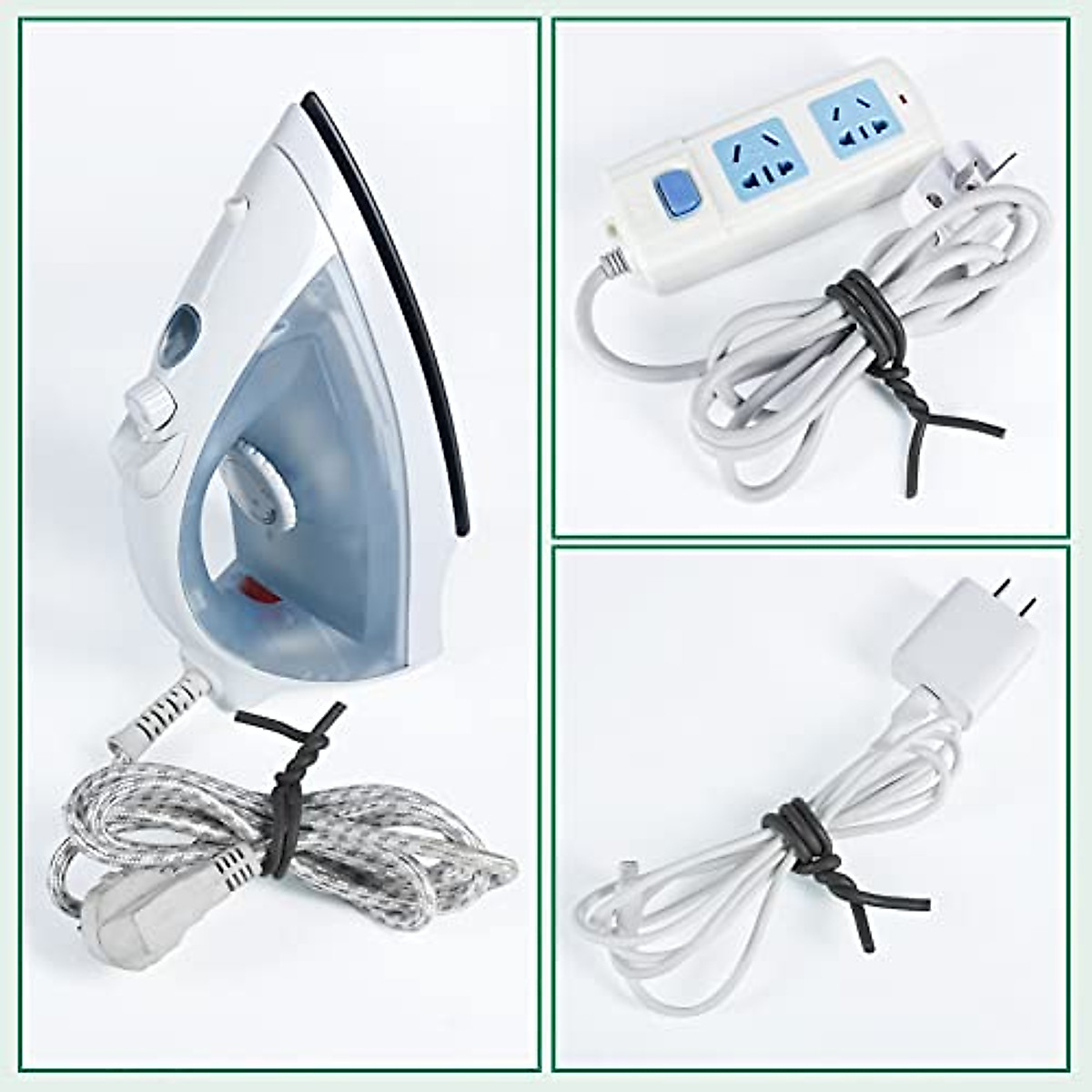 Tenn Well 5mm Plant Wire Ties, 32 Feet Soft Garden Wires Vine Training Wires for Tomato Plants, Climbing Roses and Cucumbers (2PCS X 16 Feet, Black)