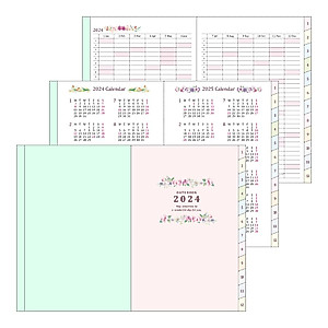 Midori Pocket Diary 22256006 Weekly Planner, 2024, B6, Cat Pattern, Starts January 2024 (country time floral pattern)