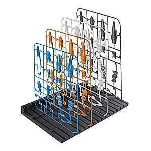 XINMEIWEN 2Pack Pieces Shelves Tool Stand Holder Model Production Tools Placement Rack Plastic Holder Container Organizer for Gundam Hobby Model Making Parts (29x18cm)