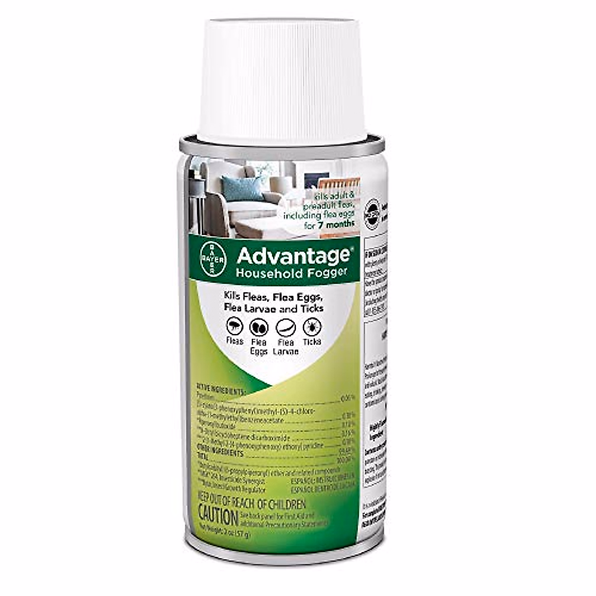 Advantage Flea and Tick Household Fogger, three 2 oz canisters