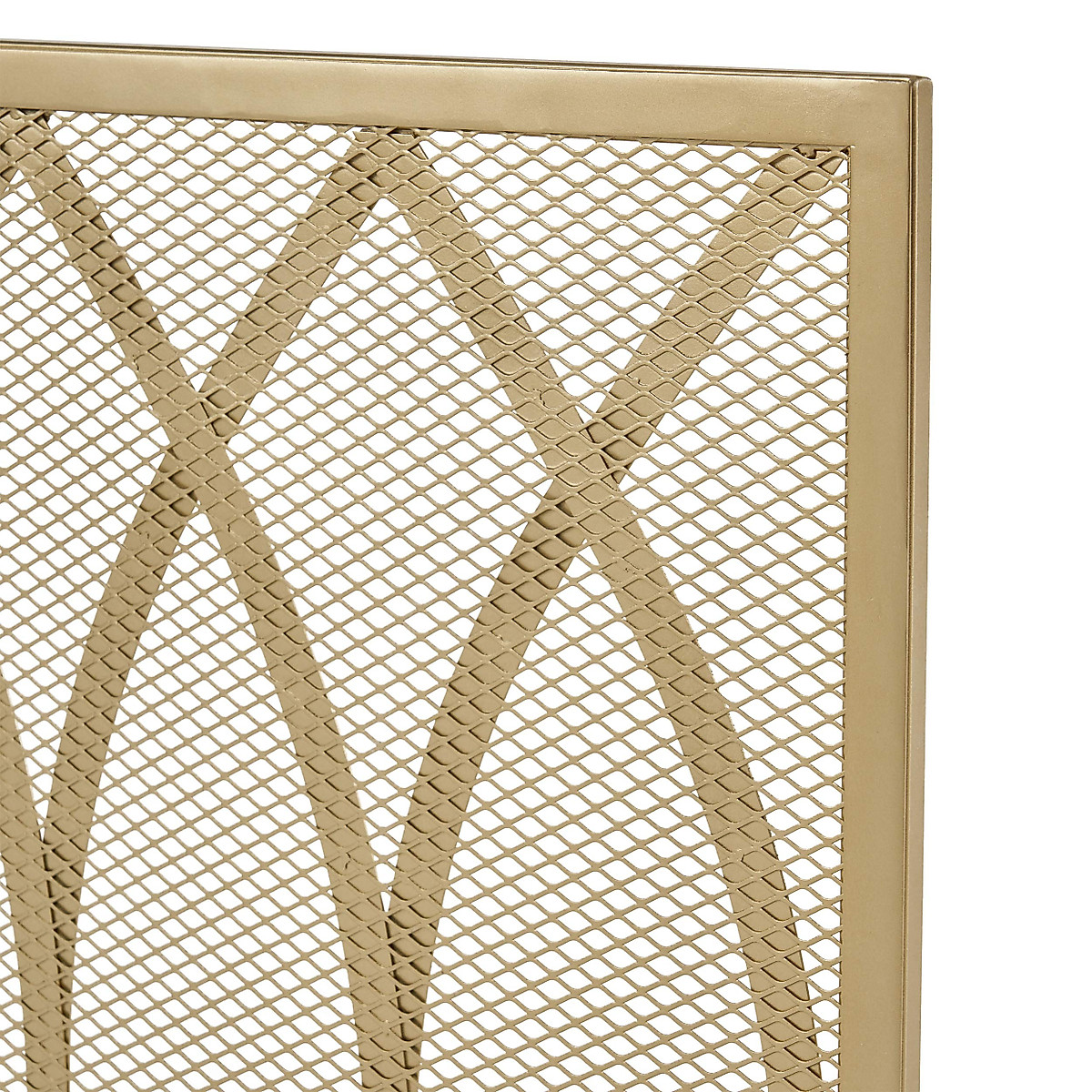 Christopher Knight Home Junior Modern Single Panel Iron Firescreen, Gold Finish
