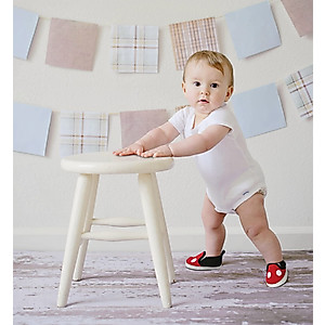 Disney Mickey Mouse Red and Black Infant Shoes (Red and Black, 12_Months)