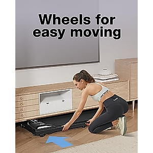 CURSOR FITNESS Under Desk Treadmill, 2 in 1 Walking Pad, 2.5 HP Quiet Brushless, 265 LBS Capacity for Home and Office Workout