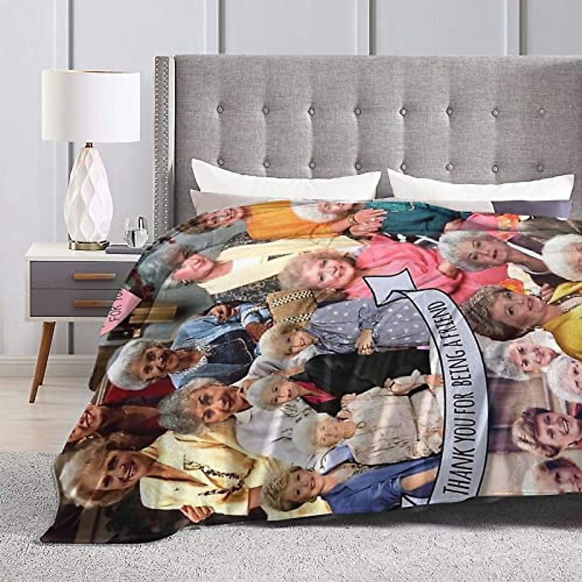 CANDU Fleece Throw Blankets Flannel Sleep Cozy Lightweight Ultra-Soft Micro Blankets for Sofa Travel Air Conditioning Bedding 50''x40'', Black 2