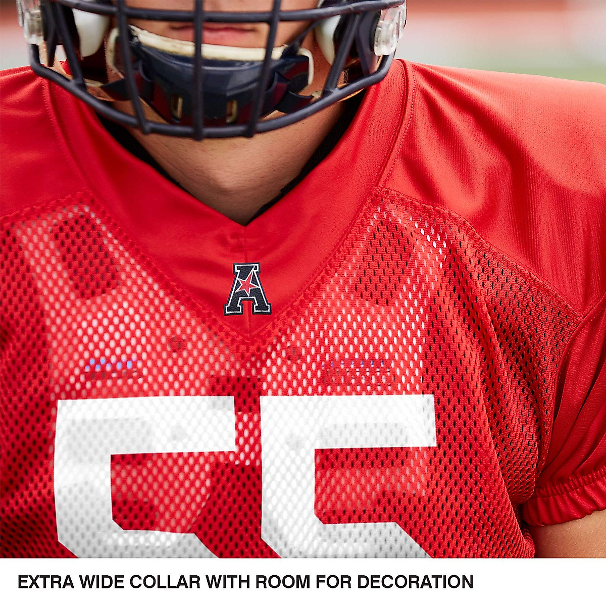 Champro Boys' Time Out Youth Stretch Football Practice Jersey, Black, X-Large