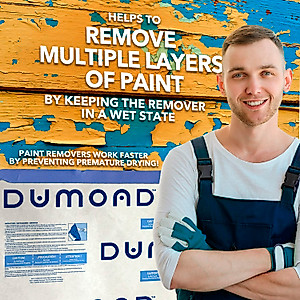 Dumond Laminated Paper - Keeps Dumond Paint Removers in Wet State - Extends Product Life & Speeds Removal - Traps Paint Flakes & Debris - Easy Disposal of All Paint Residue - 1 Roll, 13” x 300 ft.