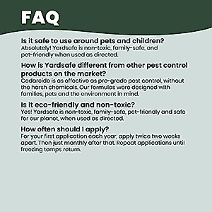 Outdoor YardSafe | Kills & Repels Mosquitoes, Ticks, Fleas, Mites & More with Natural Essential Oils | Family & Pet-Safe | Eco-Friendly | 2 Quarts (64 Oz.)