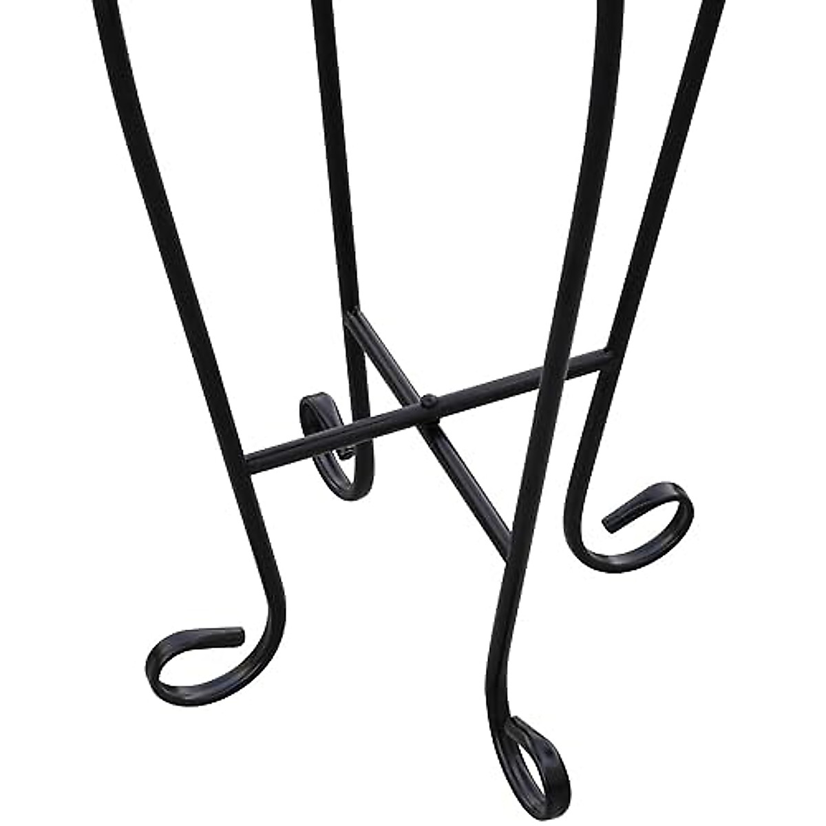 YAFF Mosaic Side Table Plant Table, Round End Table for Patio Porch Indoor Outdoor Accent Table, Small Coffee Table for Garden Porch Living Room Balcony Deck Porch Pool Blue White