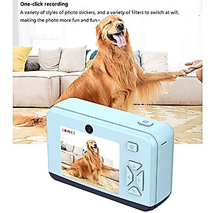 LINXHE Kids Camera Toys for Girls Boys Children Digital Cameras Shockproof Protection Ideal Christmas Birthday Gifts for Girl boy with 32GB Memory Card (Color : Blue)