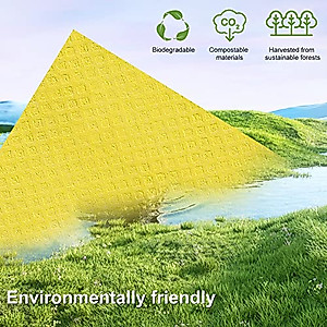 Homaxy Swedish Dishcloths for Kitchen, 6 Pack Reusable and Washable Cellulose Sponge Cloths Dish Towels, Absorbent and No Odor Paper Towels for Dishes ＆ Counters, Assorted