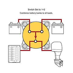 Blue Sea Systems 6007200 m-Series Battery Switch Selector, Black