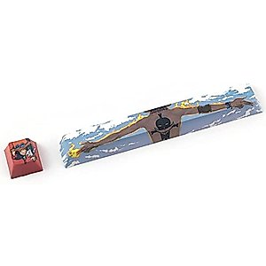 2 Keycap Set, 6.25U Spacebar Keycap and ESC Keycap, 5-Side Dye-subbed PBT Cherry Profile DIY Keycaps for Gaming Mechanical Keyboards, One Piece, Ace