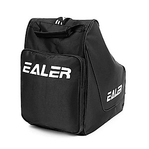 EALER Heavy-Duty Ice Hockey Skate Carry Bag, Adjustable Shoulder Strap-Black