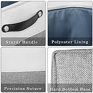 JANFOUR Cube Storage Bins,13 Inch Storage Baskets for Organizing Shelves Linen Closet Nursery,Fabric Cubes Basket with Handles for Toys Clothes,Basket with 4 Basket Bin Labels…