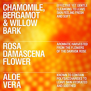 Grown Alchemist Gentle Gel Facial Cleanser with Bergamot and Rosebud. Hydrating Exfoliating Face Wash with Willow Bark, a Salicylic Acid Alternative. Natural Facewash for Men and Women