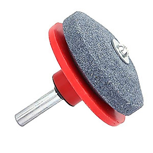 Yuecoom Mower Lawnmower Blade Sharpener, Garden Lawn Mower Blade, Grinder Power Drill Grinding Tool, Drill Attachment Kit Lawnmower Blade Sharpener(red)