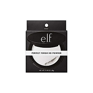 e.l.f, Perfect Finish HD Powder, Convenient, Portable Compact, Fills Fine Lines, Blurs Imperfections, Soft, Smooth Finish, Anytime Wear, 0.28 Oz