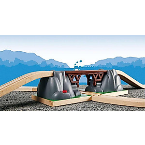BRIO World - 33391 Collapsing Bridge - Engaging 3-Piece Toy Train Accessory | Cultivates Creative Play | Enhances Logical Thinking | Suitable for Kids Aged 3 & Up | Compatible with All BRIO Sets
