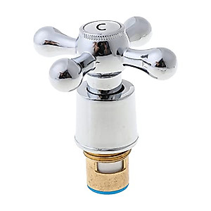 QIXIAMO for Cross Handle Faucet Trim for Bath Sink Faucet Handle for Kitchen Bathroom Sink Water Faucet Mixer