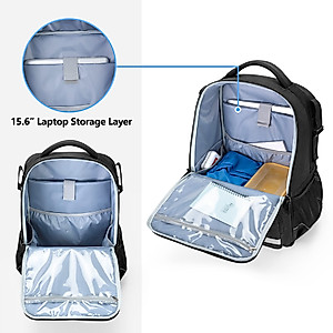 samdew Wheelchair Backpack, Wheelchair Bag for Back of Chair, Wheelchair Bag to Hang on Back with Thermal Insulation Pocket, Electric Wheelchair Accessories Storage for Adults & Seniors, Bag only