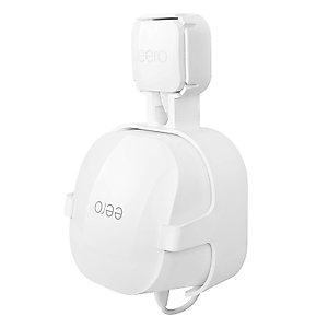 HOLACA Outlet Wall Mount Hanger for eero 6 Dual-Band mesh Wi-Fi 6 Router, Space Saving Holder, Easy Moved, Cord Management for eero 6 Without Messy Wires and Screws (1 Pack)