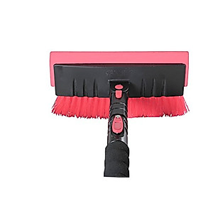 SubZero 14403 54" Snow Plow Snowbroom with Pivoting Head and Integrated Ice Scraper (Colors may vary)