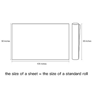 MAYPLUSS Wrapping Paper Large Sheet - Folded Flat - 6 Different Cat Design (45.2 sq. ft.ttl.) - 27.5 inch X 39.4 inch Per Sheet