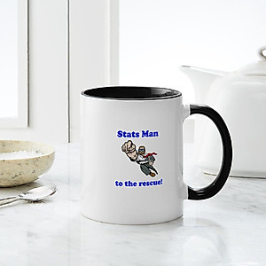 CafePress Stats Man Mug Ceramic Coffee Mug, Tea Cup 11 oz