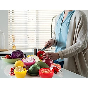 Silicone Fruit Storage Box Transparent Film Fruit and Vegetable Preservation Box Set - Keep Produce Fresh - Ideal for Kitchen and Home (4 PCS)
