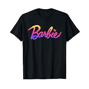 Barbie Pink Gradient Logo T-Shirt