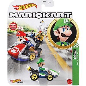 Hot Wheels Mario Kart Luigi 1:64 Die-Cast Kart