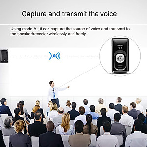 Alead Nolan LiveMIC2 Bluetooth Microphone, Long Range, Low Latency, Clear Sound with uni, Omni, ext mic for Education, webinar, Conference, Hearing Impairment, PA Systems, PC Audio, Voice Recording